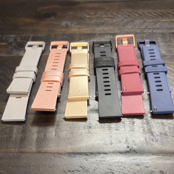Accessories | Set Of 6 Bands In Assorted Colors For Fitbit Versa 2 Sz ...